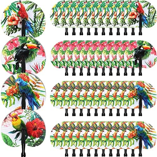 Amazon.com: Taiyin 48 Pack Bee Themed Paper Hand Fans Decorative ...
