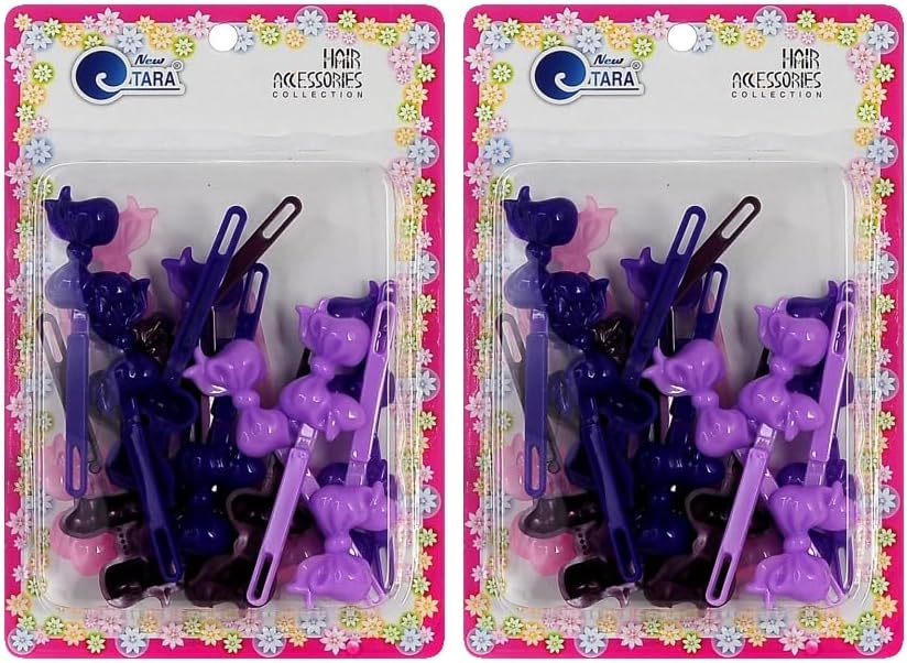 Amazon.com: New Tara Classics Self Hinge Hair Barrettes for Girls ...