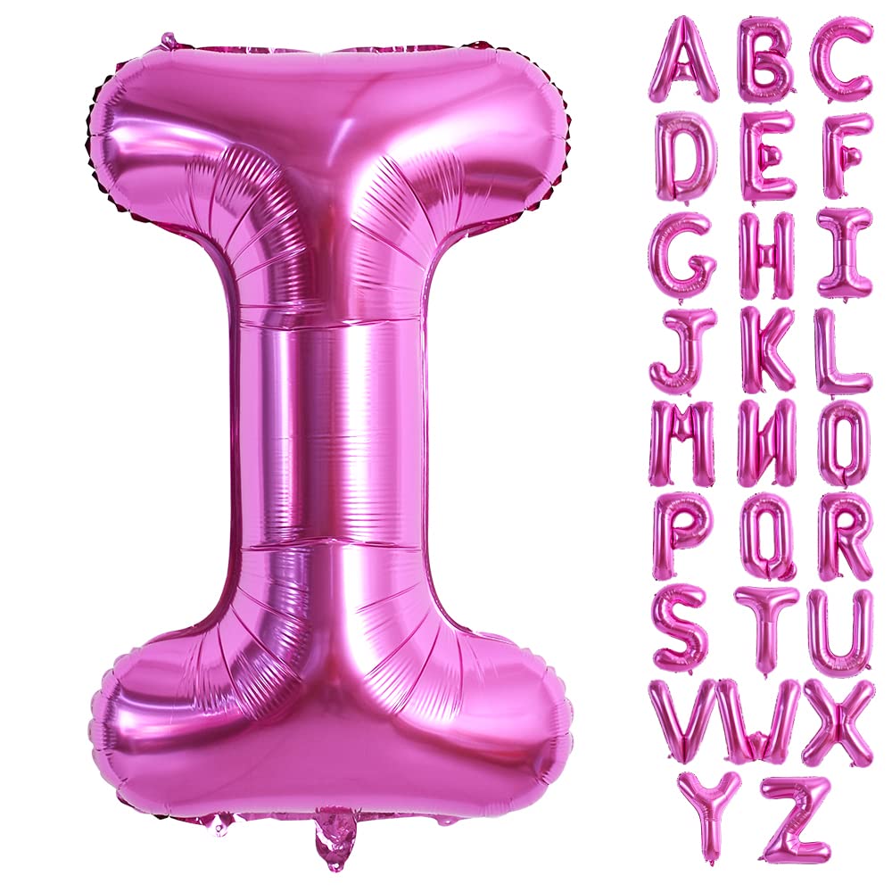Amazon.com: TONIFUL 40 Inch Large Rose Red Letter I Balloons Giant Hot ...