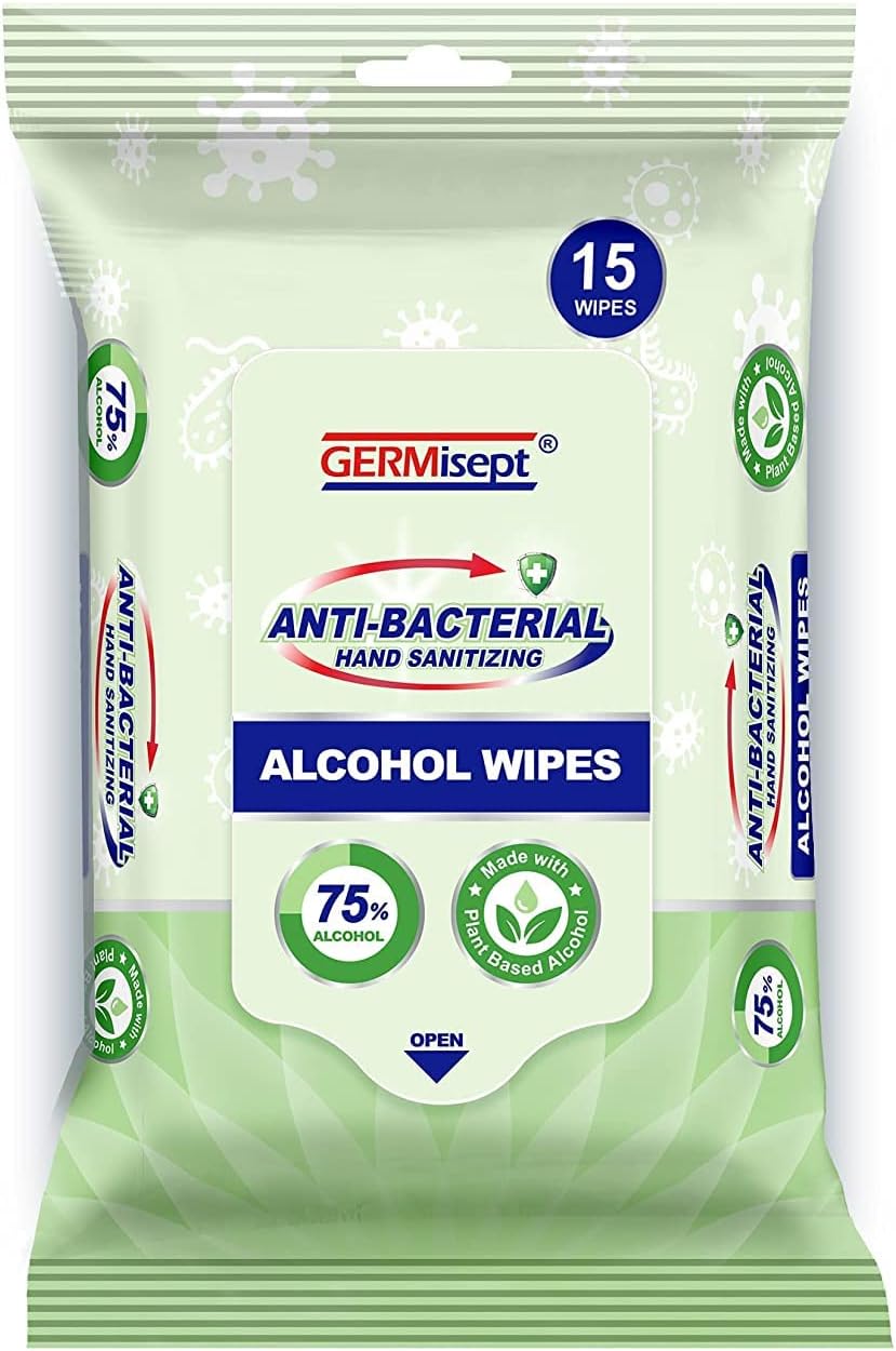 Amazon.com: Germisept Advanced 75% Alcohol Hand Sanitizer Pocket ...