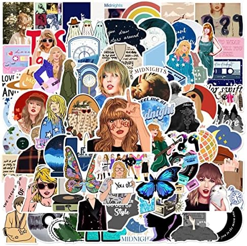 Aotoes 100PCS Taylor Music Stickers,Pop Music Stickers,Vinyl Waterproof ...