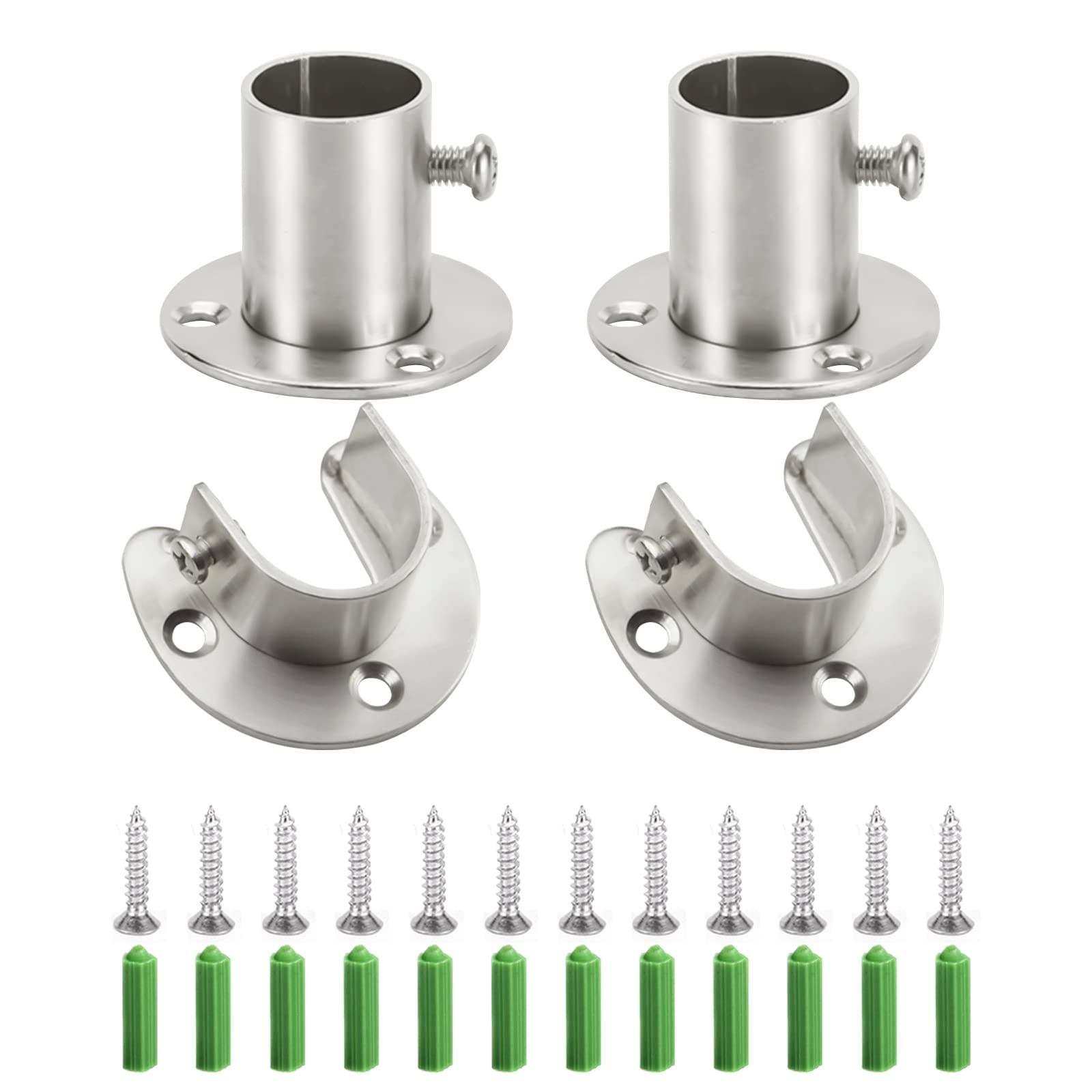 Amazon.com: Ceiling Curtain Rod, Closure Rod Holders, Sturdy and ...