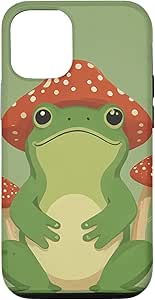 Amazon.com: iPhone 15 Froggy Mushroom Kawaii Cute Hat Frog Aesthetic Cottagecore Case : Cell ...