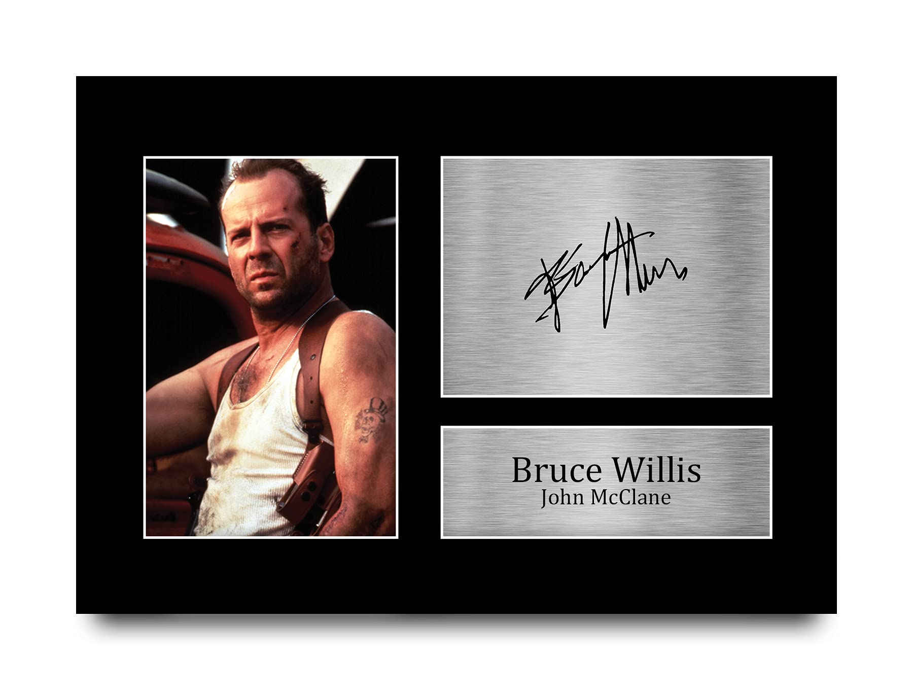 HWC Trading Bruce Willis Gift Signed A4 Printed Autograph Die Hard ...