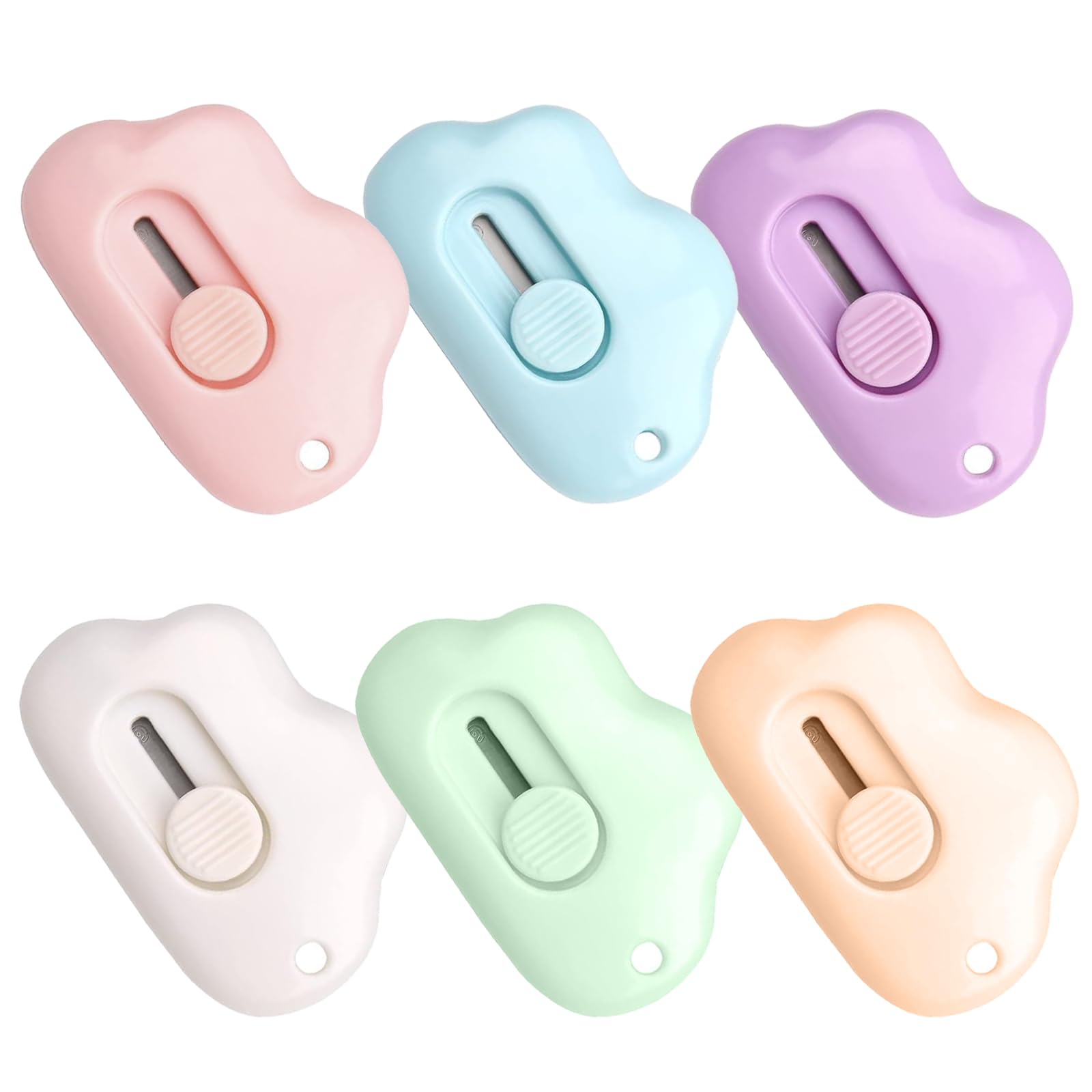 FunnAura 6PCS Mini Portable Parcel Opener, Shrink Cute Cloud Box Cutter ...