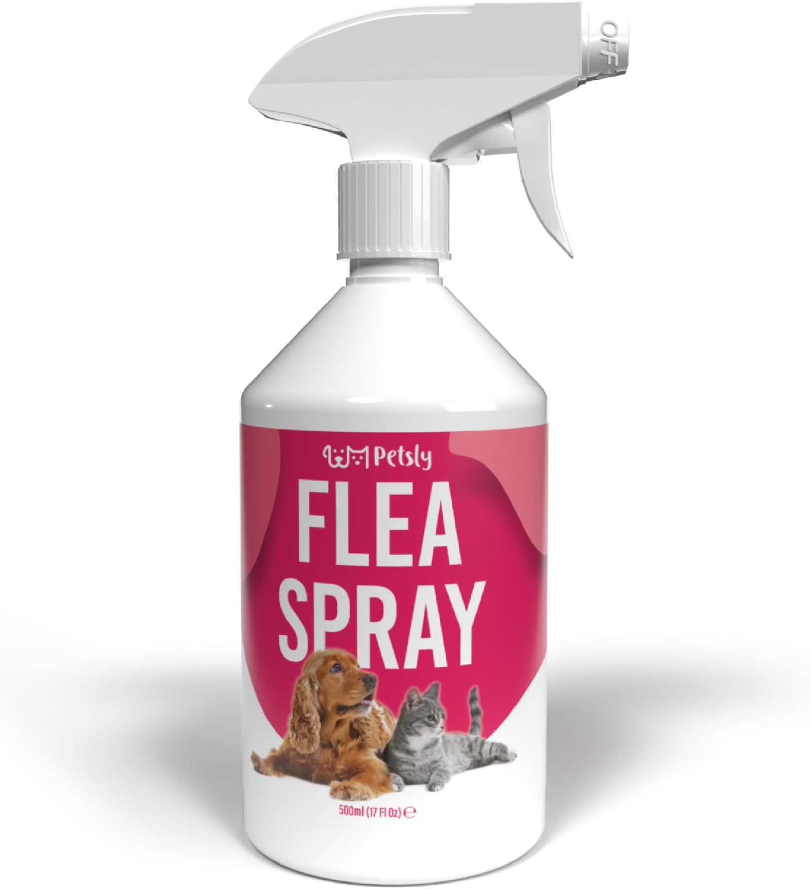 Petsly Flea Spray for the Home - 500ml - Max Strength, 100% Non-Toxic ...