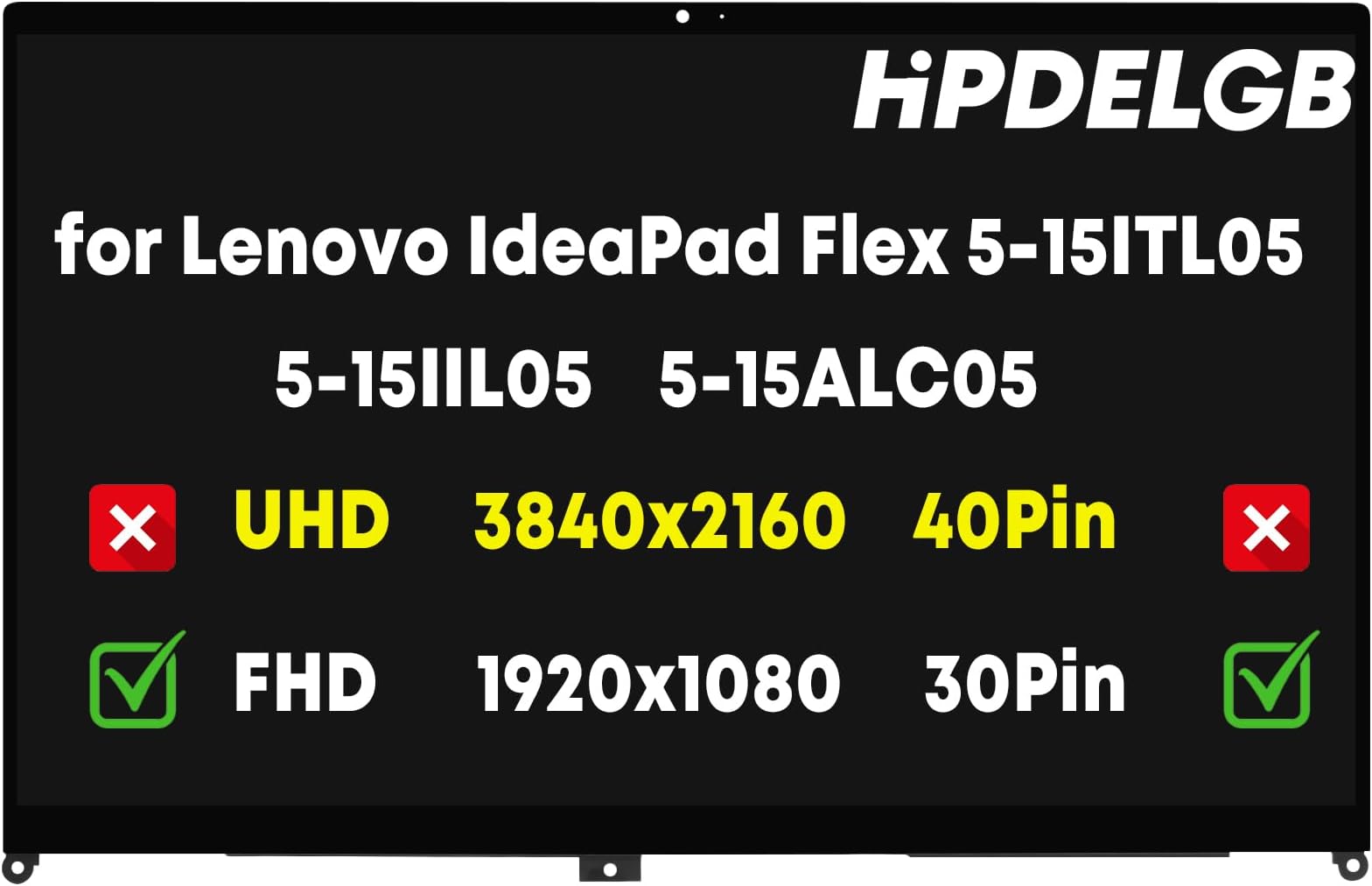 Amazon.com: HPDELGB Screen Replacement for Lenovo IdeaPad Flex 5 ...