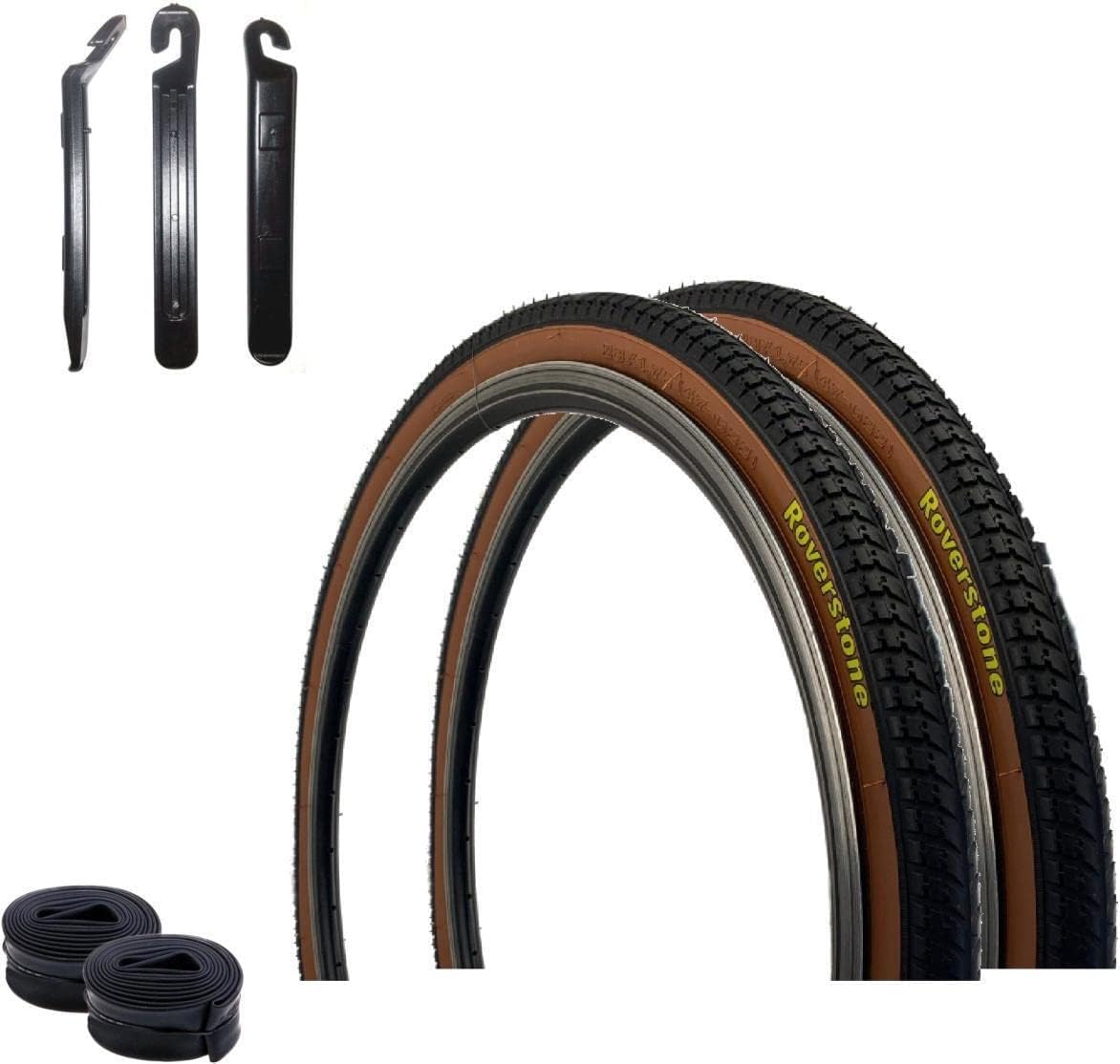 2 X Roverstone 28 Fahrradreifen Fahrradmantel Schwarz Braun 47 622 28