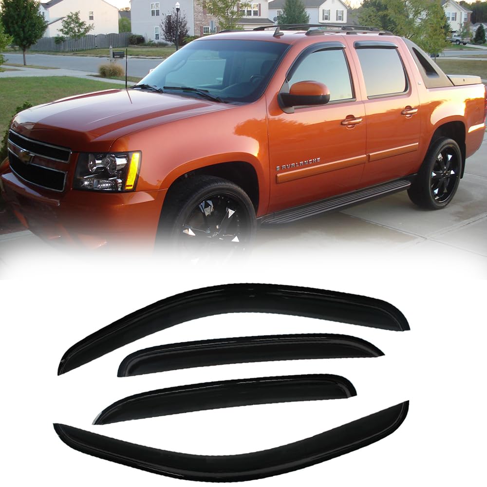 94515 Window Visor Wind Deflectors for 2007-2014 Chevy Silverado/GMC ...