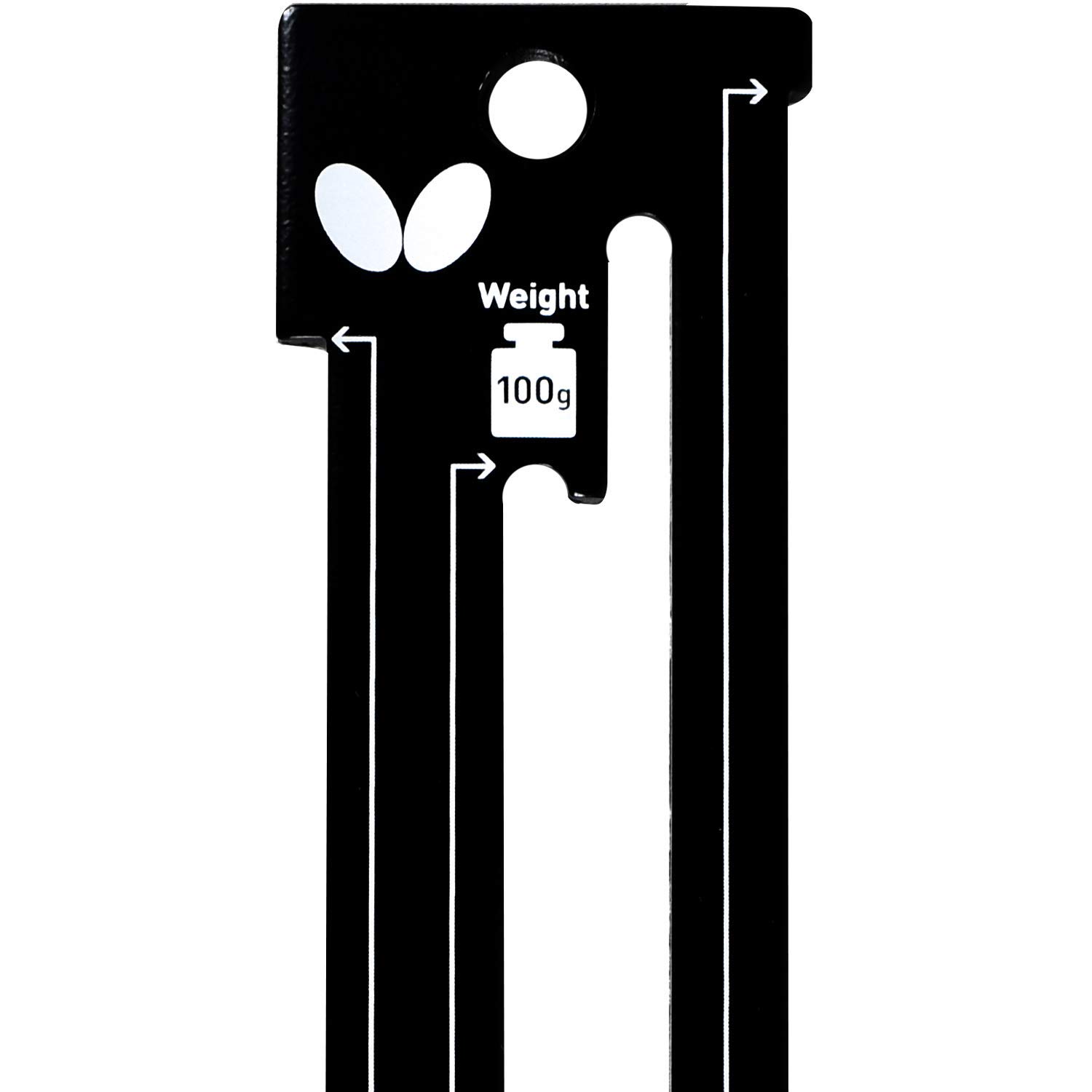 Snapklik.com : Butterfly Table Tennis Net Gauge Steel, Black And White