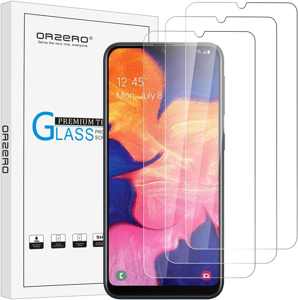 Amazon.com: Orzero (3 Pack) Tempered Glass Screen Protector Compatible for Samsung Galaxy A10E ...