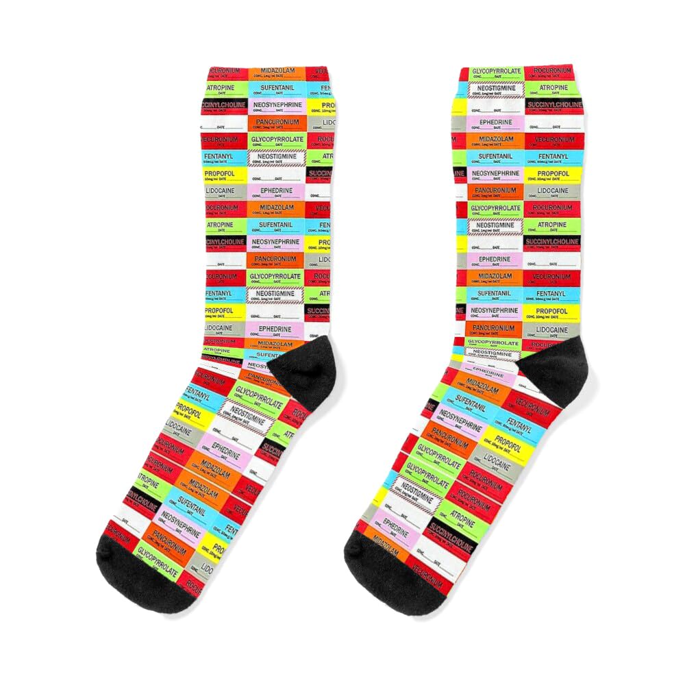 Amazon.com: DGXMONO Unisex Socks Anesthesia Polyester Medication ...