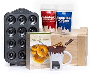 Amazon.com: Man Crates. Fon-Donuts Crate – Includes Chocolate Fondue 4 ...