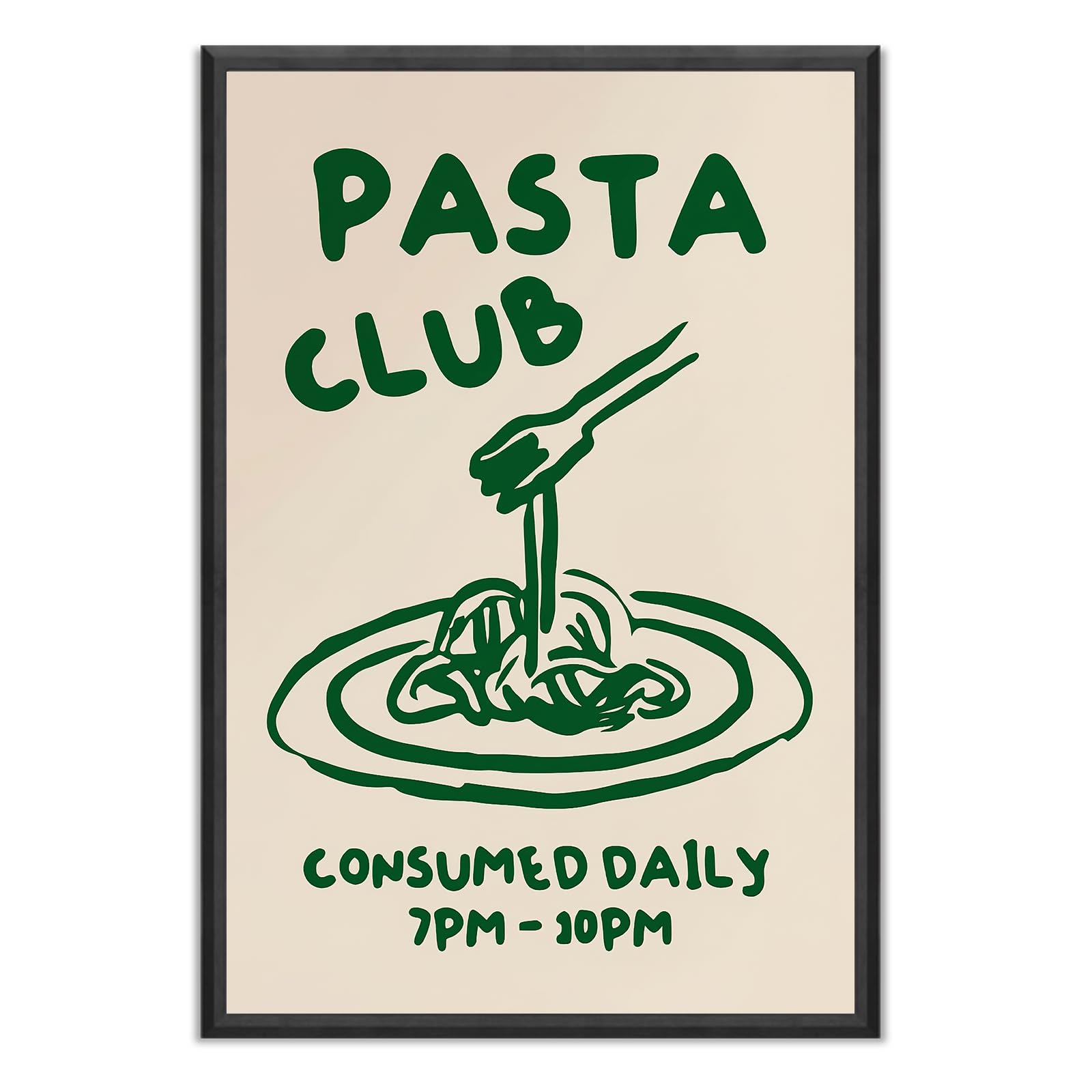 Amazon.com: Trendy Wall Art Kitchen Wall Decor Vintage Italian Pasta ...