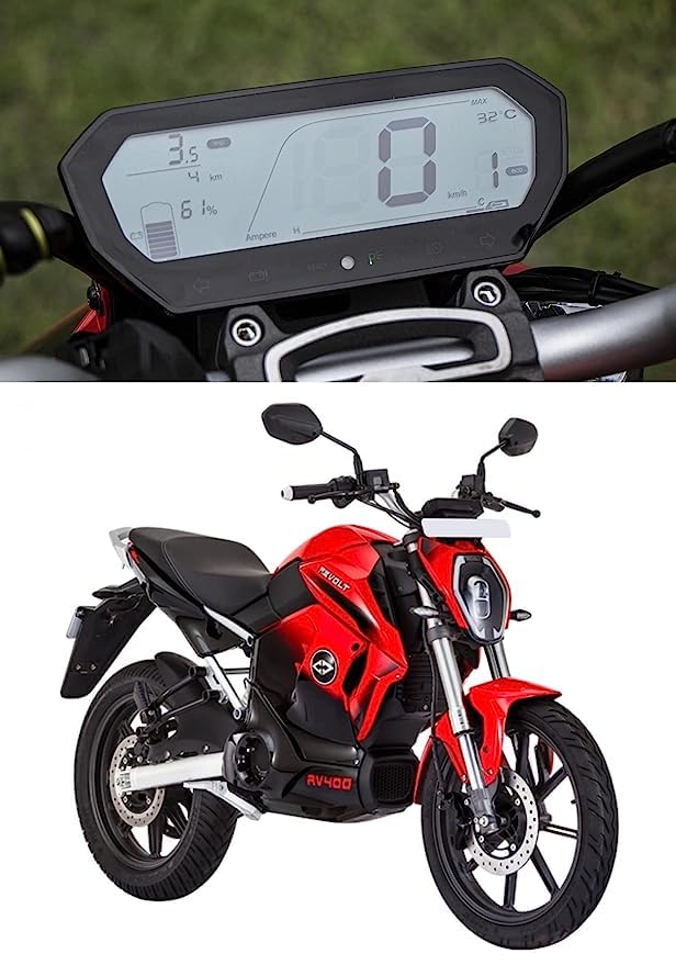 V-ON ENERGY Screen Guard for Revolt RV 400 Unbreakable Anti-glare Clear ...