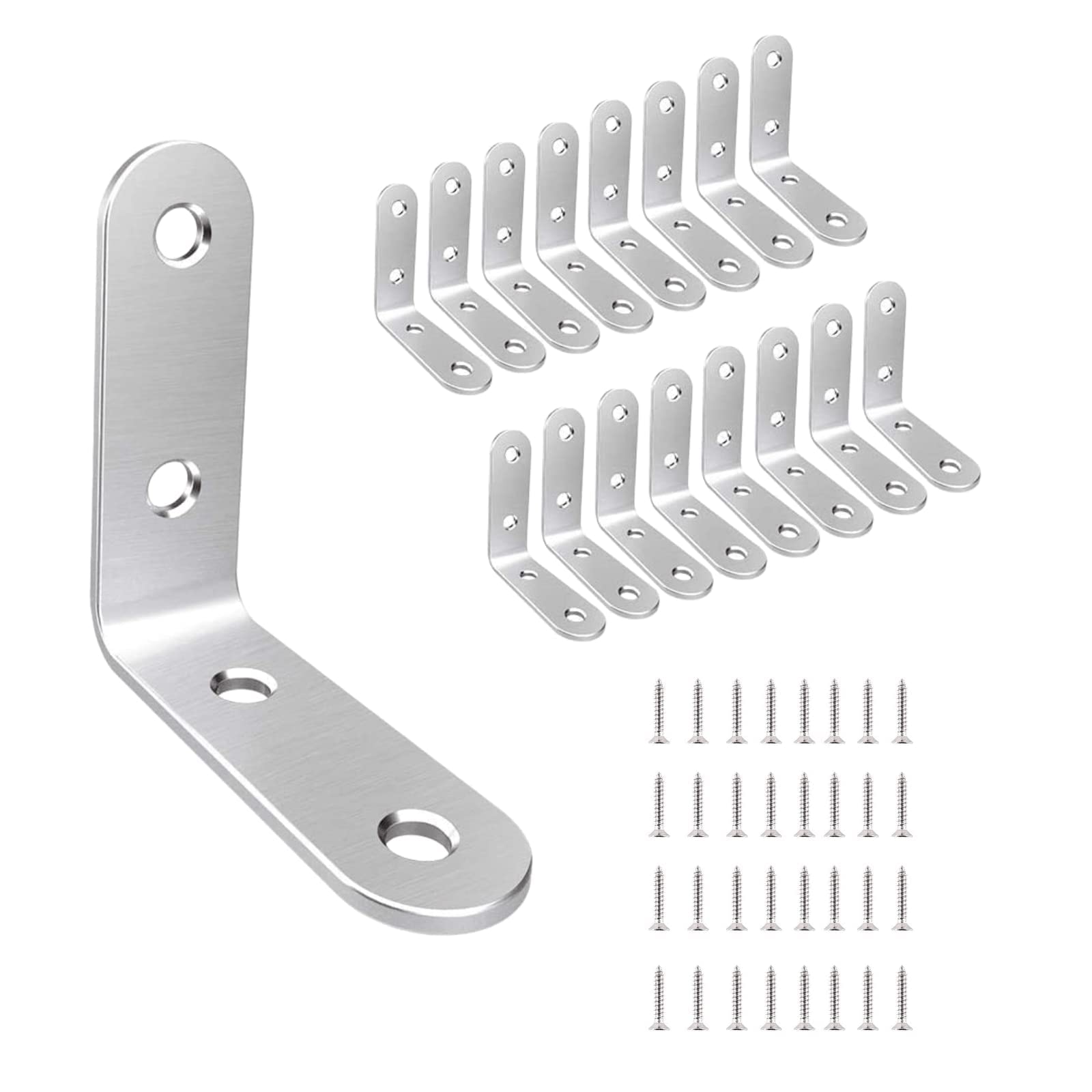 Buy Heave Duty Corner Brace,45x45mm L Bracket Stainless Steel Corner ...