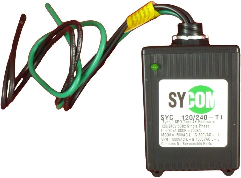 Sycom SYC 120 240 T1 120 240 Single Phase Hardwire Surge Protector sycom-syc-120-240-t1-120-240-single-phase-hardwire-surge-protector