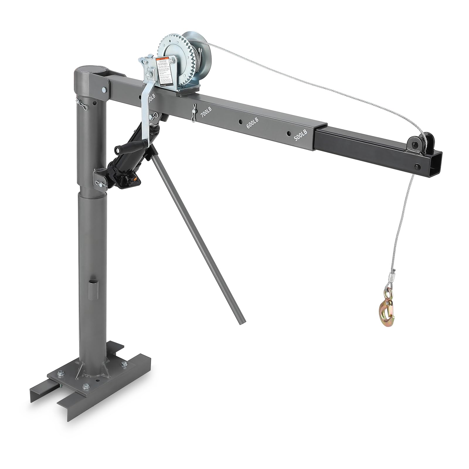 Snapklik.com : 1000 Lbs Truck Crane Hoist, Truck Hitch Crane Truck Jib ...