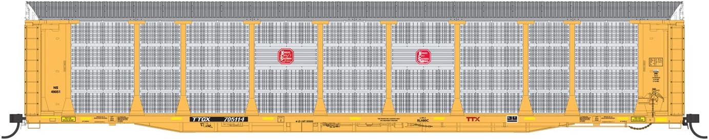 Amazon.com: Intermountain HO-Scale 89' Bi-Level Auto Rack Carrier ...