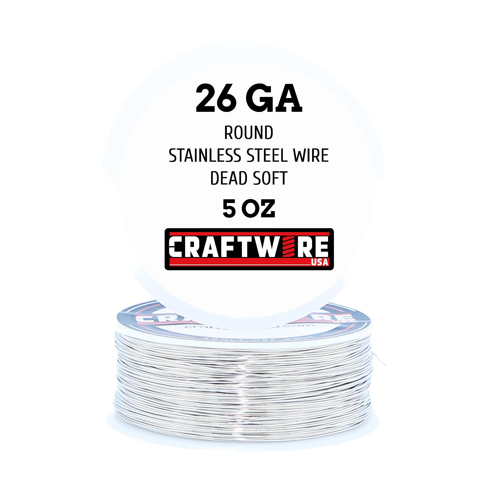 Snapklik.com : Craftwire USA Solid Bare Stainless Steel Wire Round ...