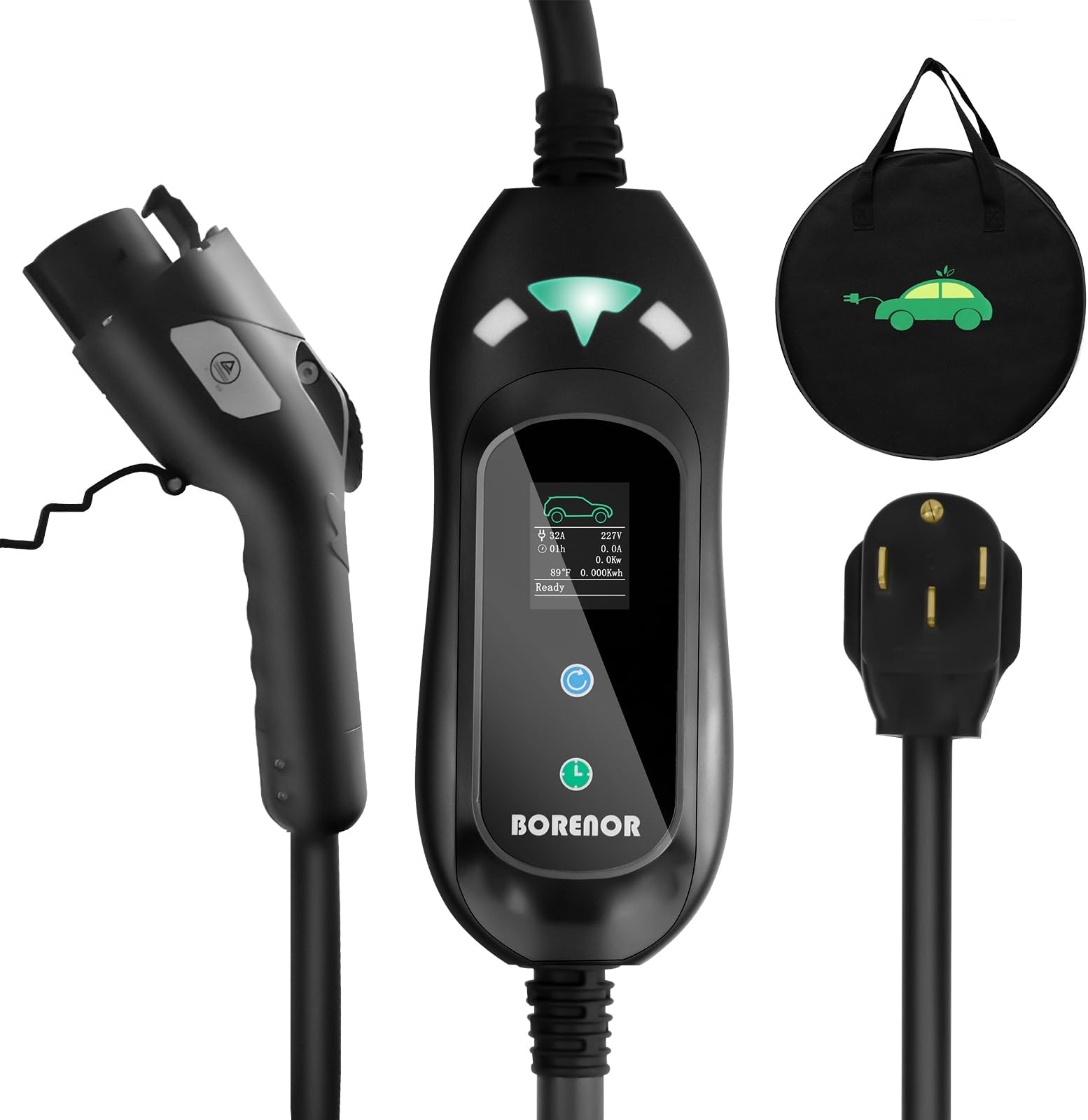 Amazon.com: Level 2 EV Charger, Portable EV Charger Station, 13A/16A ...