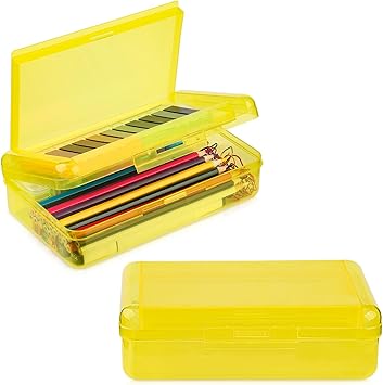 Amazon.com : Meiikun Pencil Box, Large Capacity Pencil Boxes 2 ...