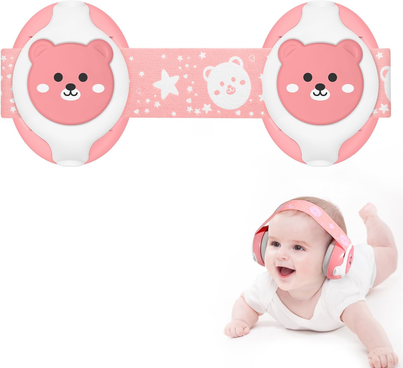 Amazon.com: YomauiYee Baby Ear Muffs,25dB NRR Infant Headphones Noise ...