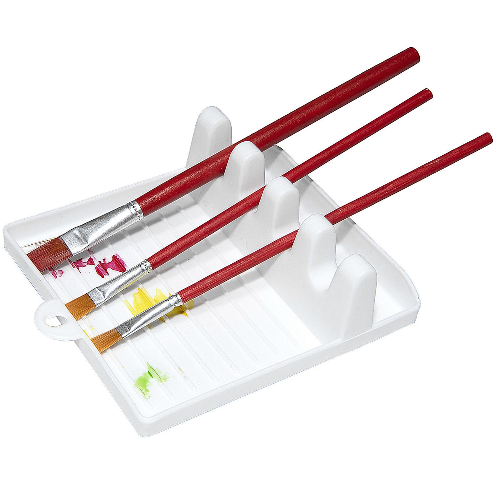 Amazon.com: RAYYXP Paint Brush Holder with 4 Slots Desk Brush Rest ...