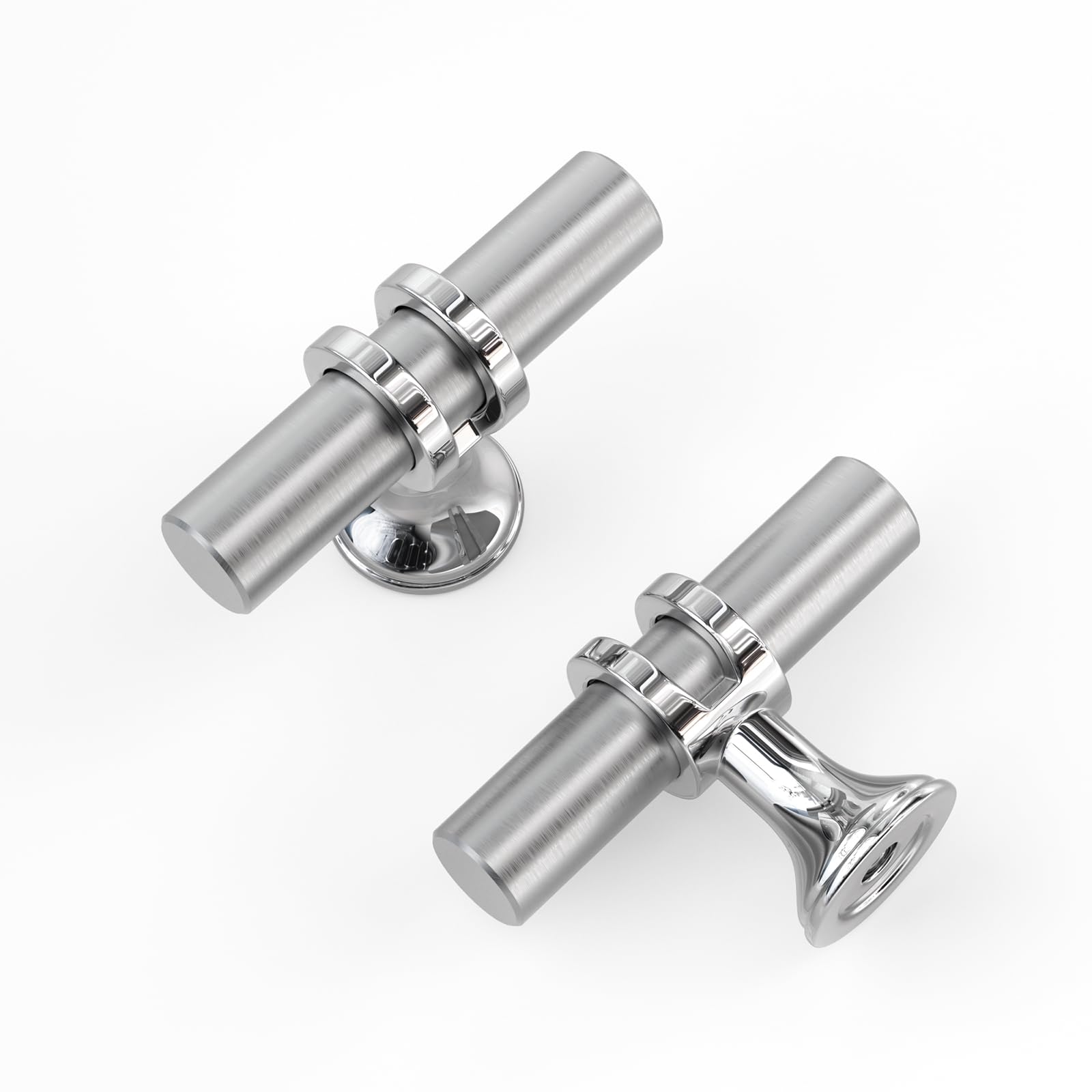 Snapklik.com : Homdiy 25 Pack Brushed Nickel Cabinet Knobs Silver ...
