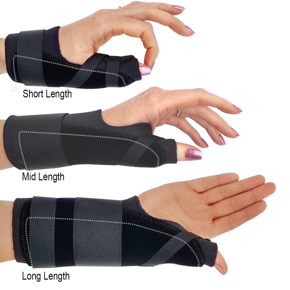 Buy Thumb Spica Brace, Comfort Cool. Available in 3 Wrist Splint ...