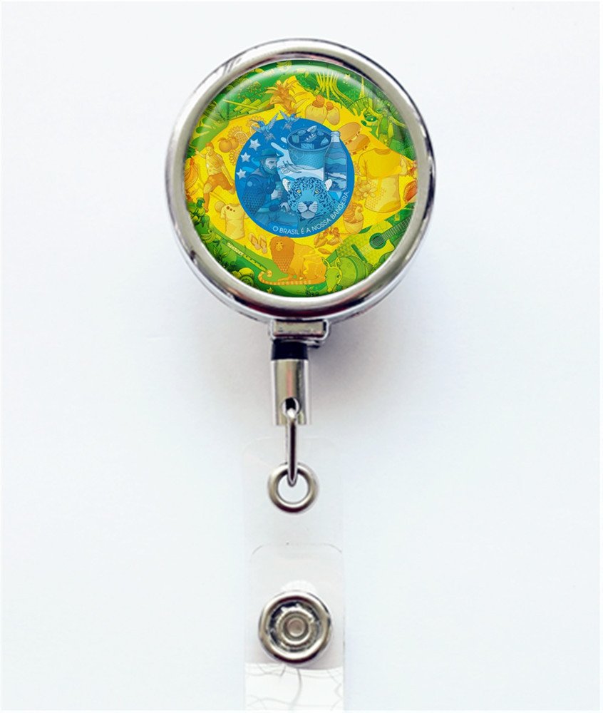 Buy RhyNSky Brazil National Business ID Card Name Tag Custom ...