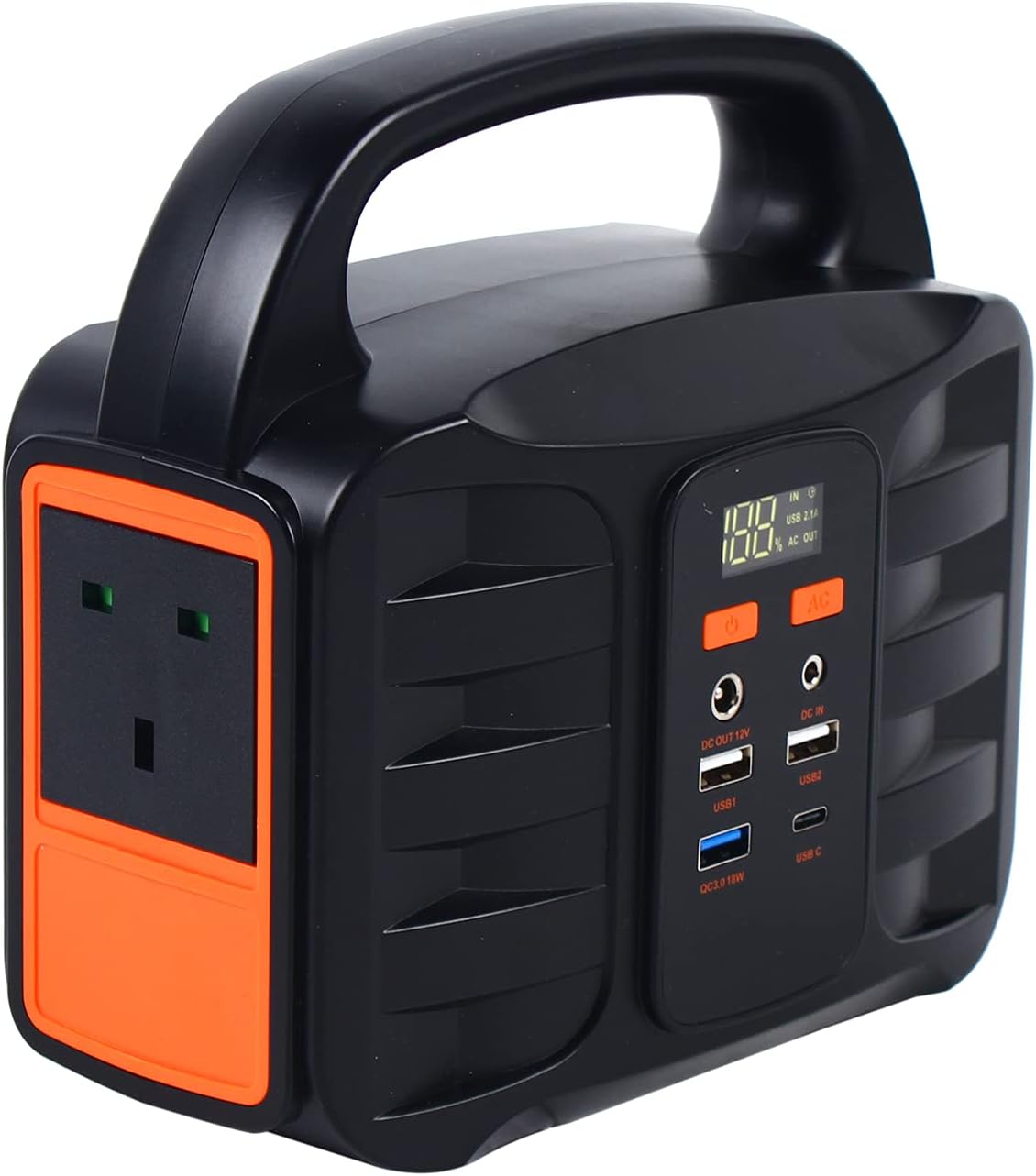 Portable Power Station, Outdoor Emergency Power Supply with LED Display ...