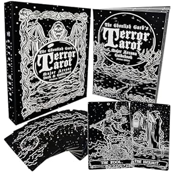 The Ghoulish Garb Terror Tarot Card Deck Shadow Edition - 23 Card Major Arcana Halloween Tarot ...