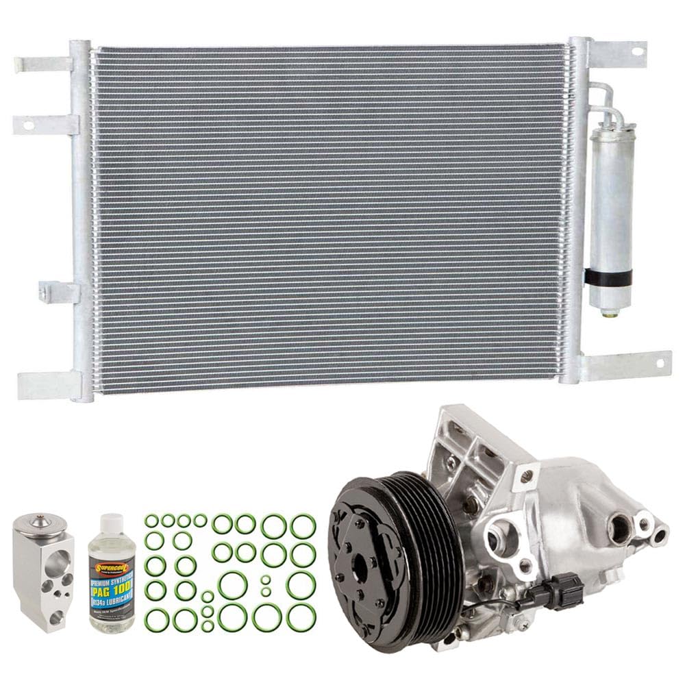Amazon.com: A/C Kit w/AC Compressor Condenser & Drier For Nissan Versa ...