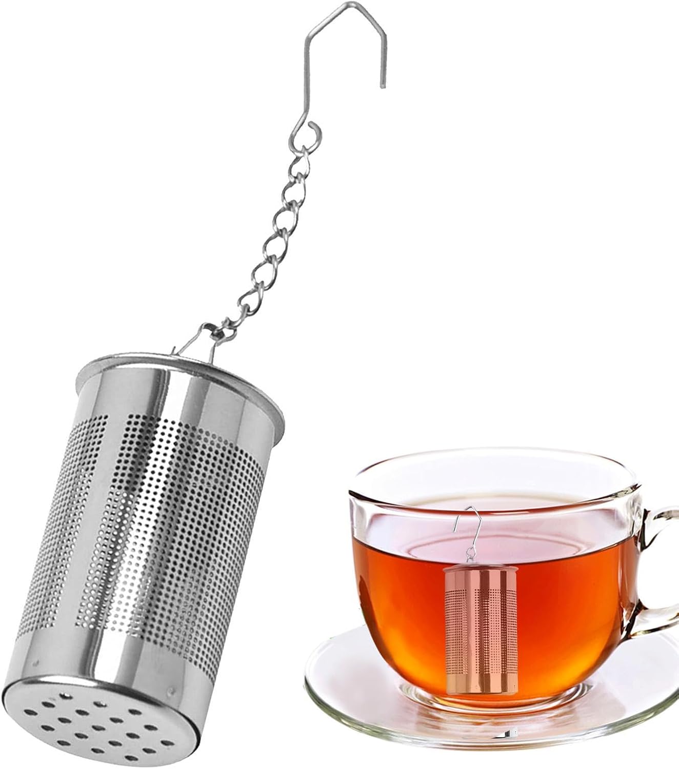 Tea Infuser for Loose Tea | Metal Fine Mesh Filter Cooking Infuser ...