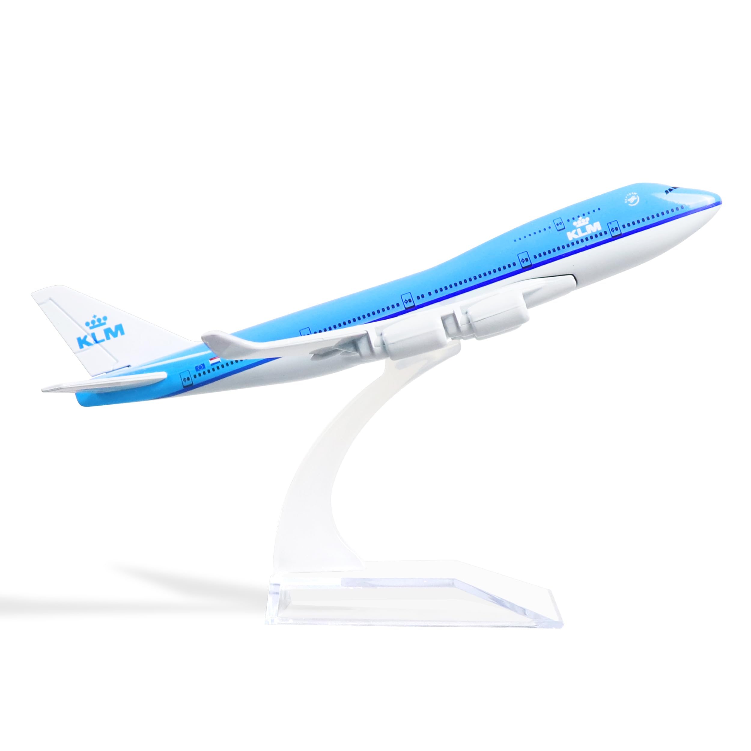 QIYUMOKE 1/400 NL-KLM 747 Model Plane -Diecast Metal Airplane Model ...