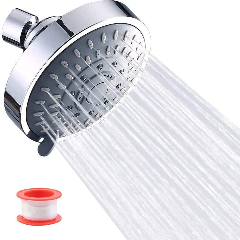 Deva HEAH01 Brass Shower Head with Swivel Joint Chrome Finish,2" : Deva ...