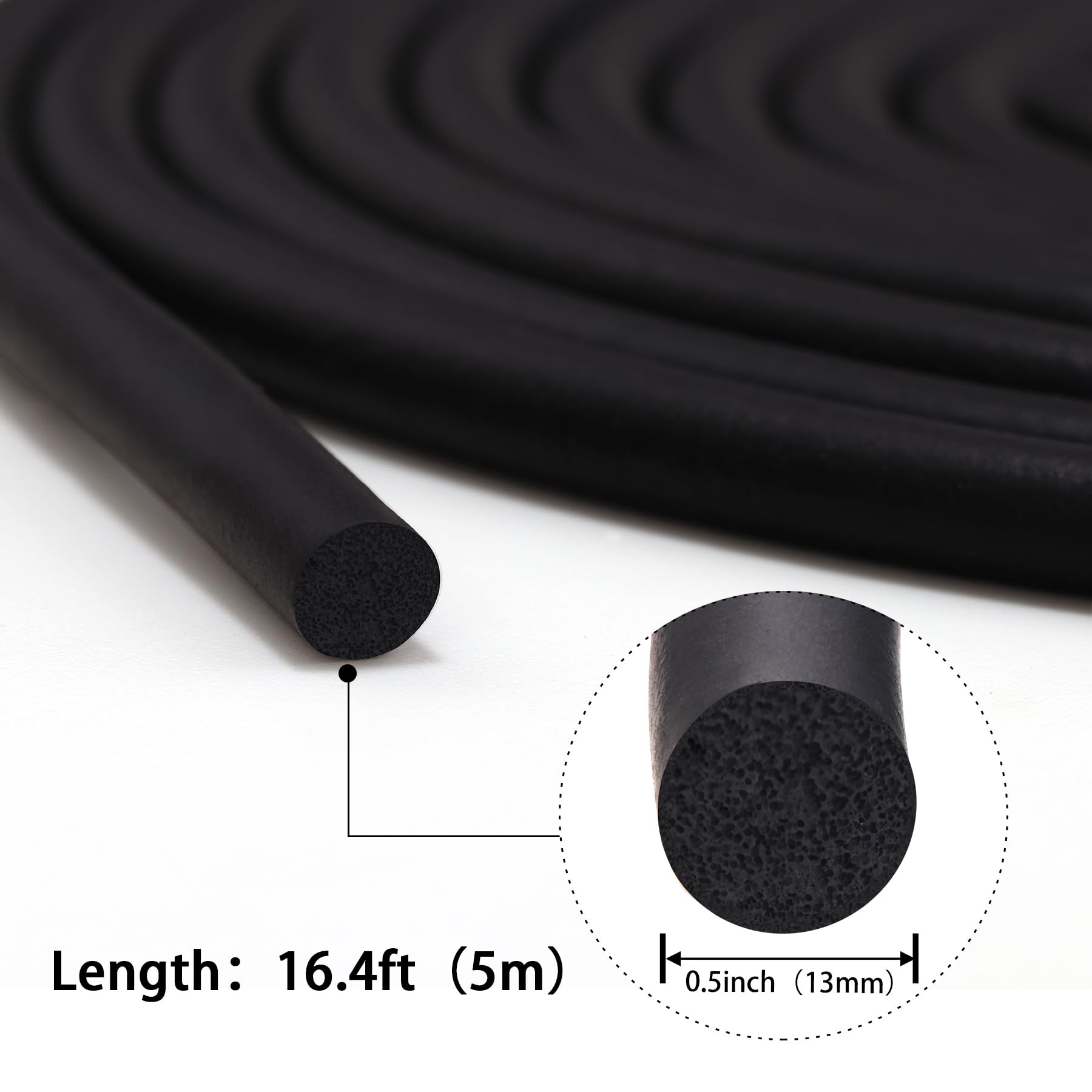 Snapklik.com : Trimold Backer Rod For Gaps And Joints, Black Rubber ...