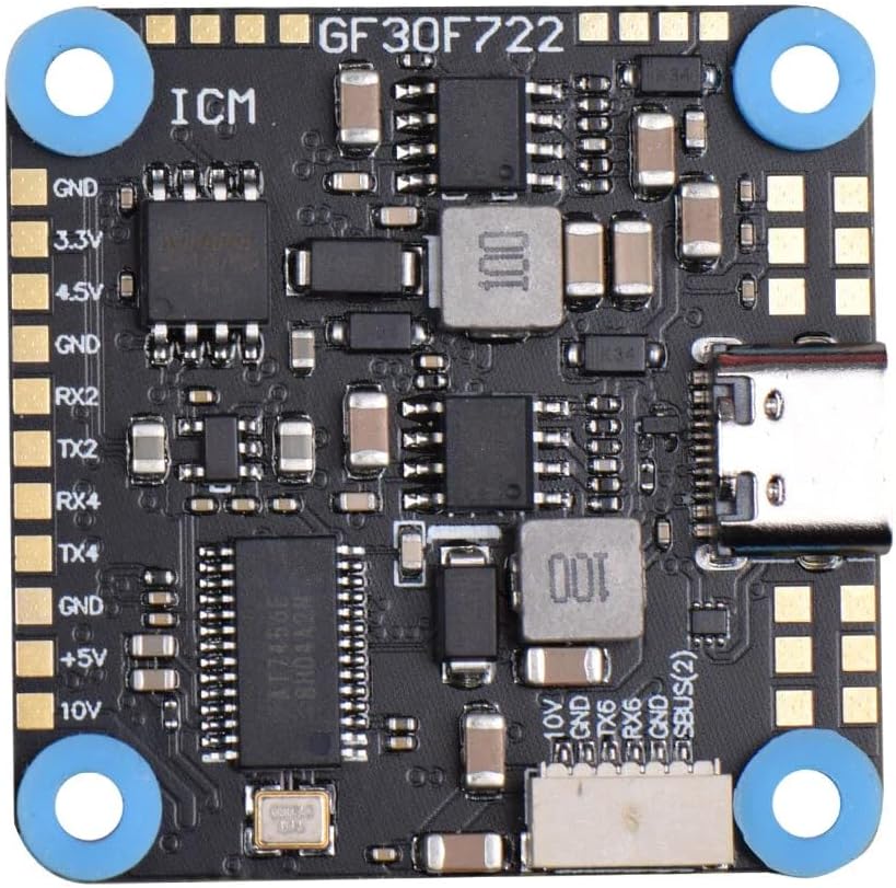 Amazon.com: JHEMCU GF30F722-ICM F722 Baro OSD 5V 10V Dual BEC Flight ...