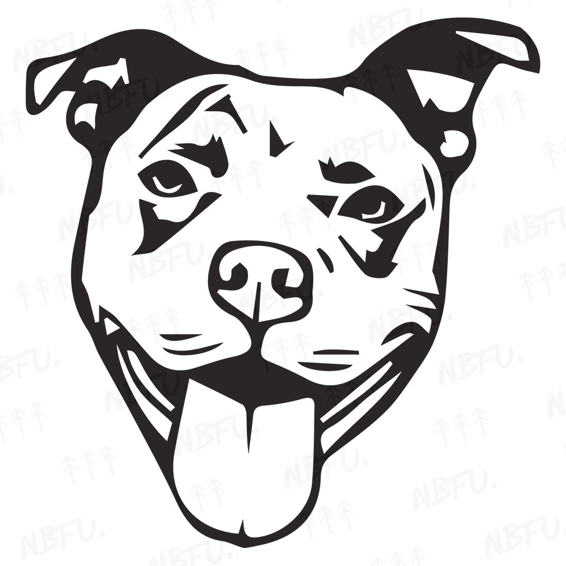 Pitbull Face Drawing