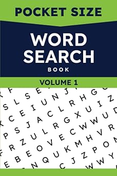 Amazon.com: Pocket Size Word Search Book, Volume 1: 100 Mini Puzzles ...