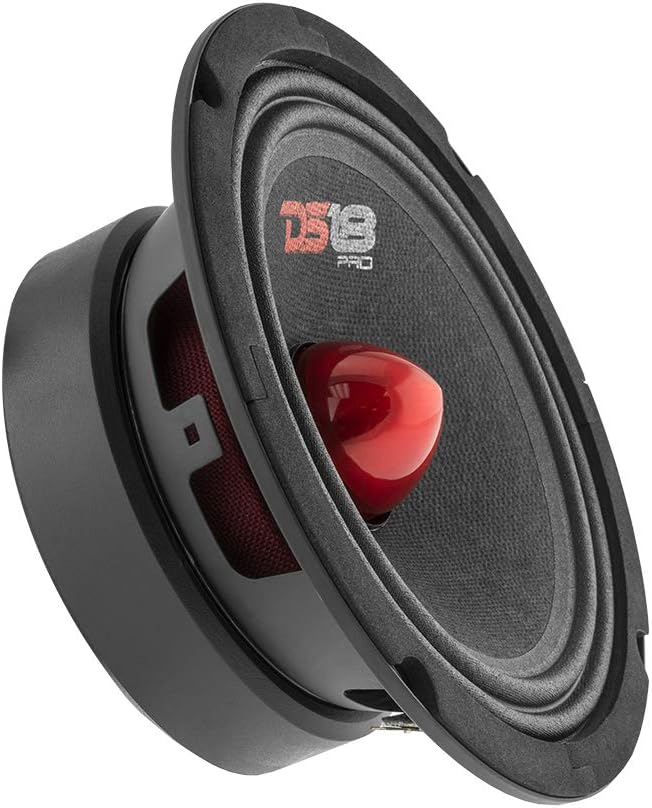 Amazon.com: DS18 PRO-GM6B Loudspeaker - 6.5", Midrange, Red Aluminum ...