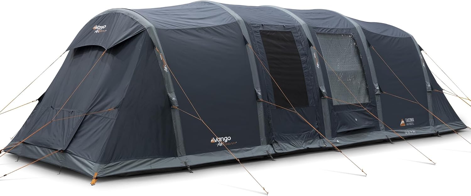 Vango Tacoma Air 800XL Inflatable Tent, 8-Person, Vis-a-vis Layout with ...