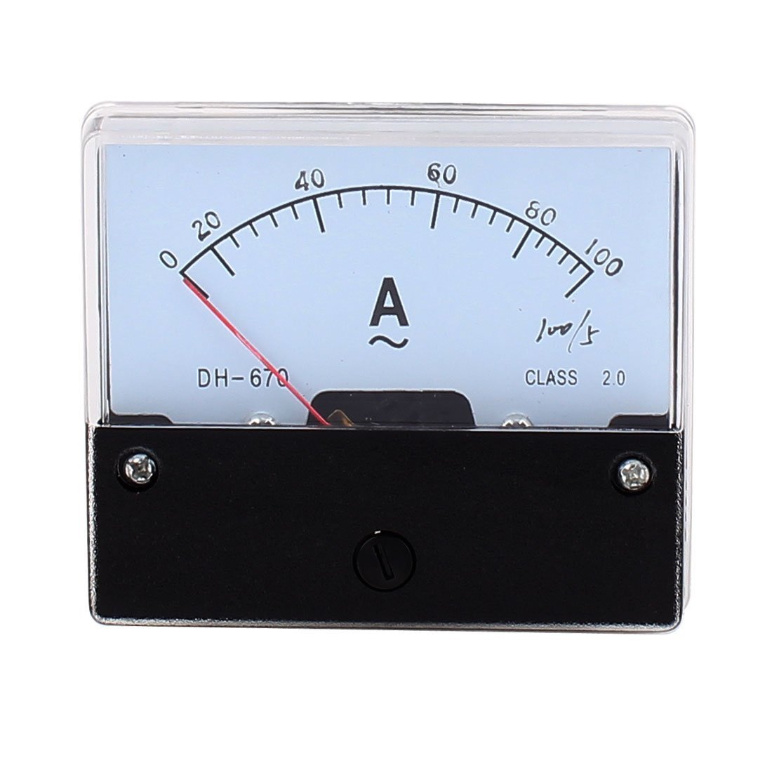 Generic AC 0-100A Class 2.0 Analog Current Rectangle Panel Meter ...