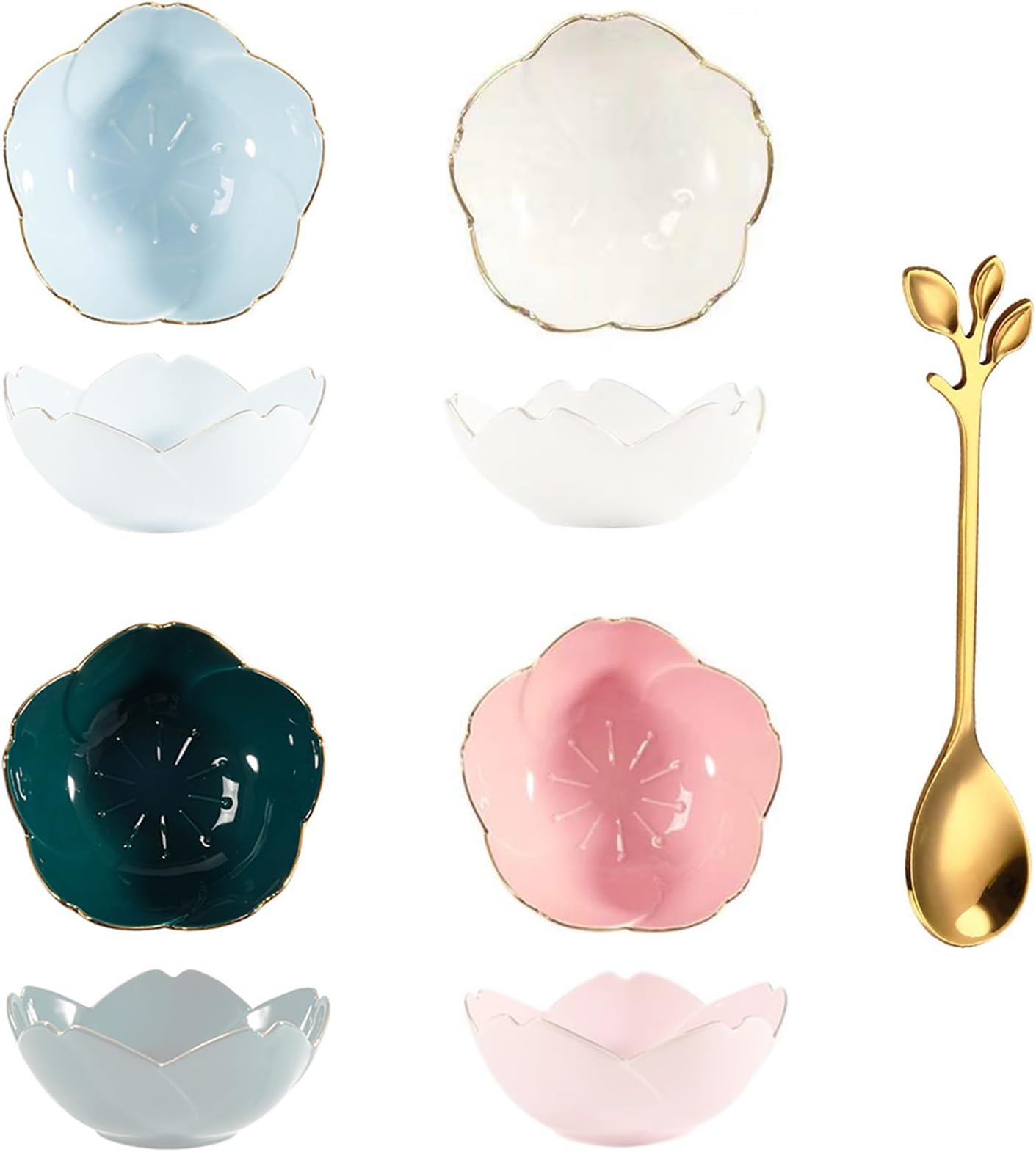 Amazon.com: SOCOSY Chic Glossy Sakura Shaped Sauce Dish Sushi Dipping ...