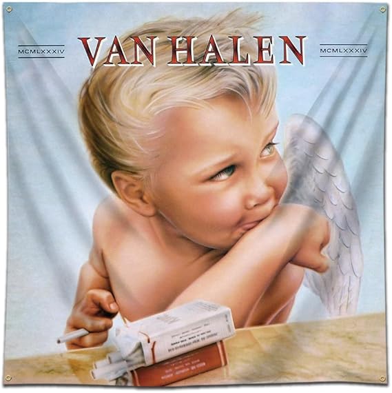 Amazon.com: Arbinger Van Halen 1984 Tapestry Flag 4 * 4ft Poster Banner ...