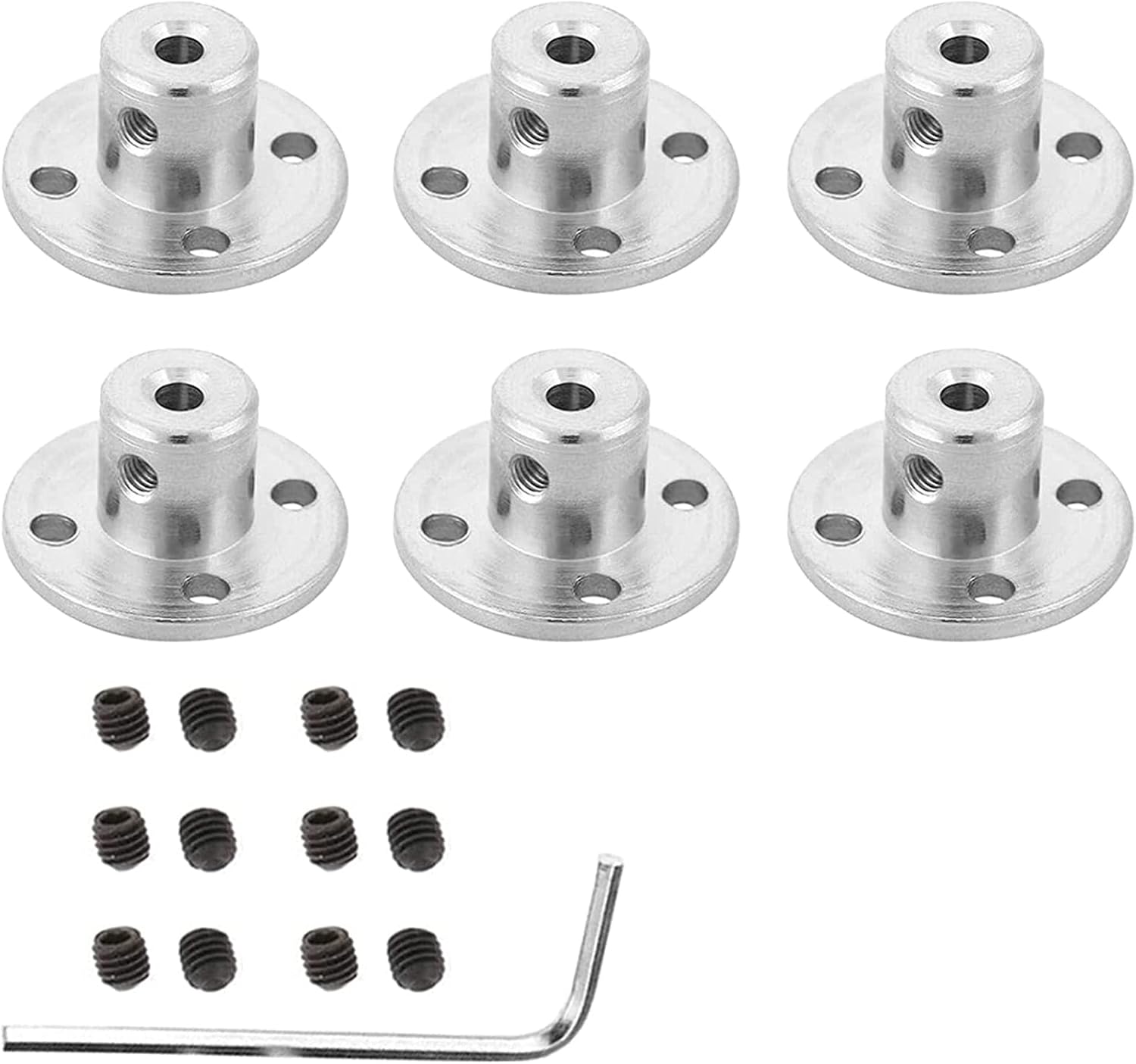 Flens-as koppeling Motor 6 Stuks Flens Koppeling Connector Stalen Flens ...