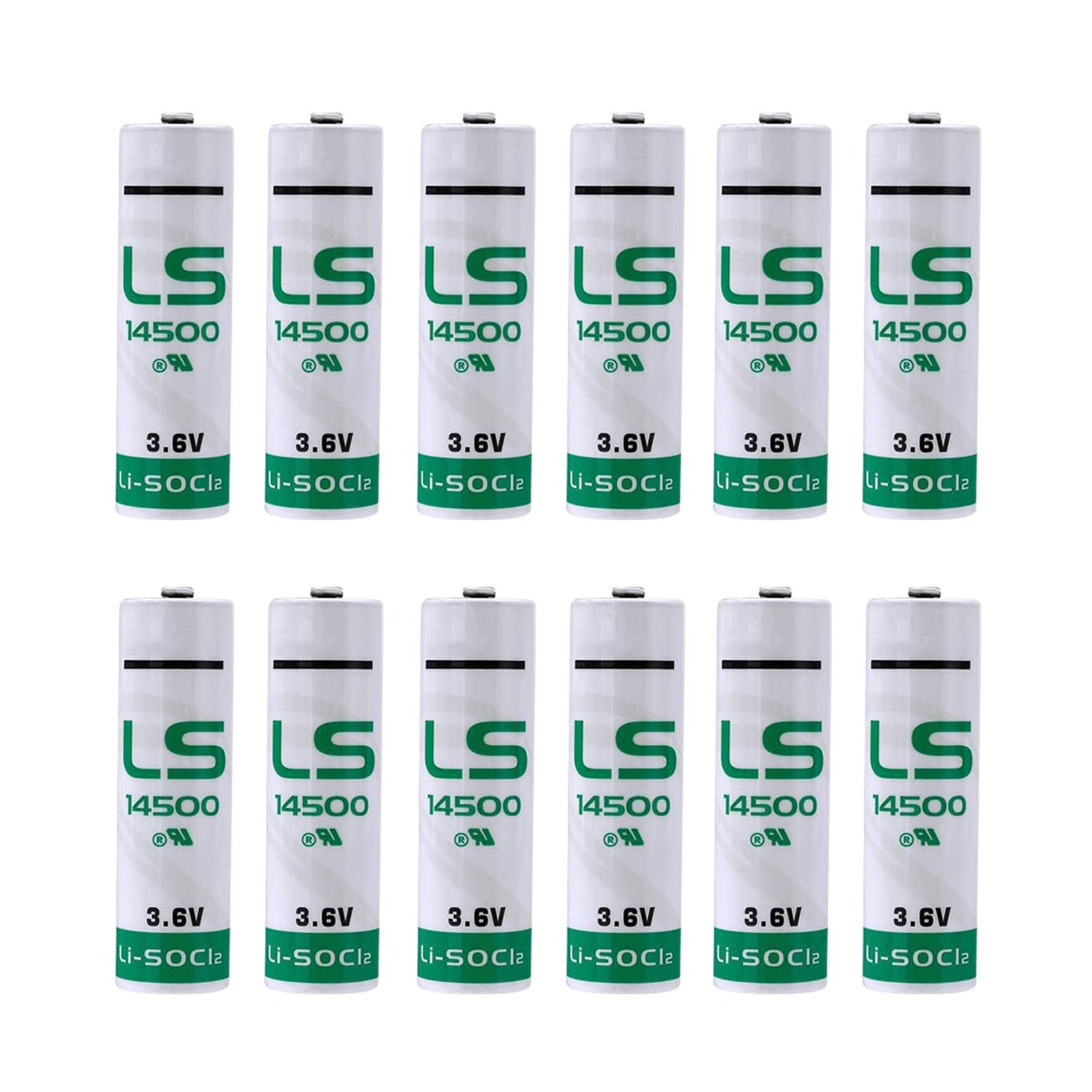 Amazon.com: 12PCS LS14500 3.6V Lithium Battery 2600mAh for SAFT LS ...