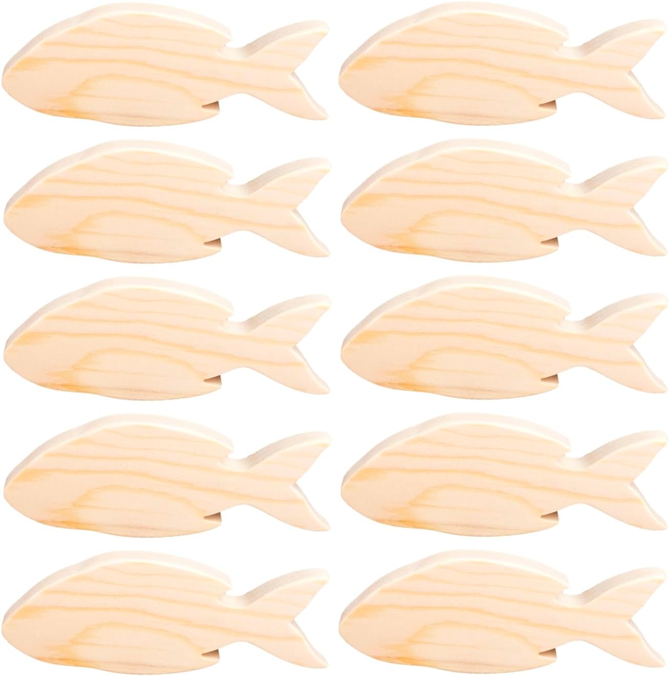 Amazon.com: 10pcs DIY Wooden Fish Craft Kit for Art Projects, Arts and ...