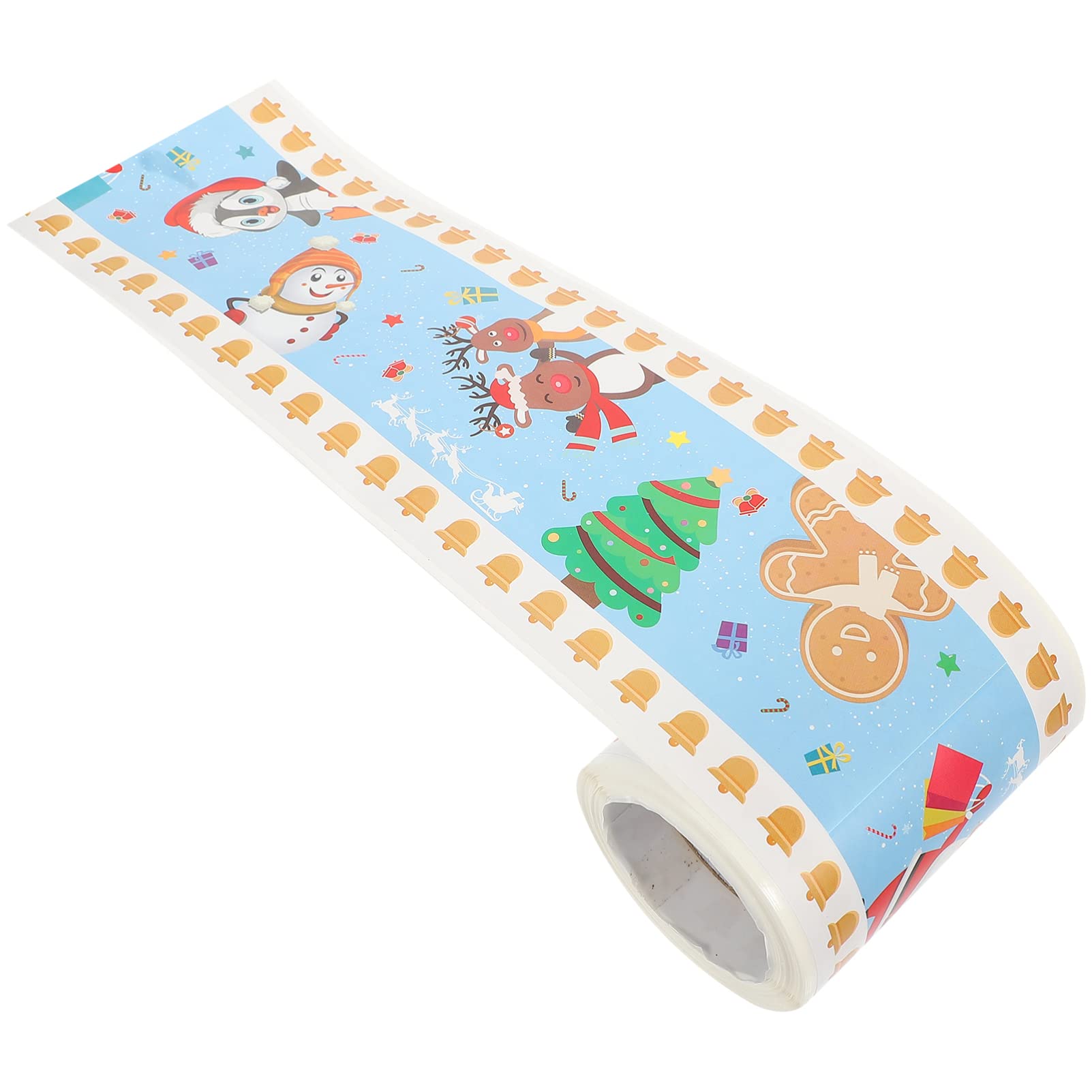 Amazon.com : Tofficu 1 Roll Christmas Border Wall Sticker Border Trim ...